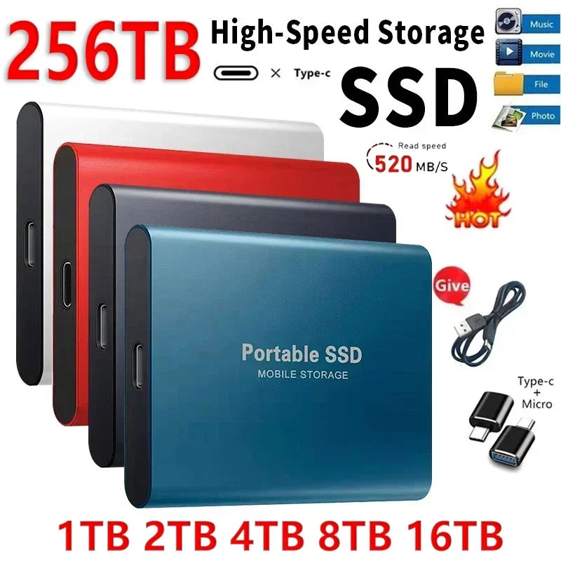1TB Original Hard Disk Xiaomi Portable SSD High Speed External Hard ...